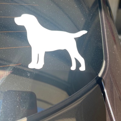 Schnauzer Decal Sticker for Car Window Schnauzer Heartbeat Sticker ...