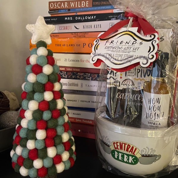 Handmade Felt Ball Christmas Tree Decor - 2cm Wool Felt Balls in Pastel ...