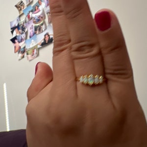 Marquise Opal Ring by Caitlyn Minimalist Vintage Opal Ring Gold ...