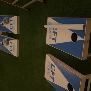 Custom Cornhole Set Add Your Logo Here Custom Pyramid 23 to Top ...