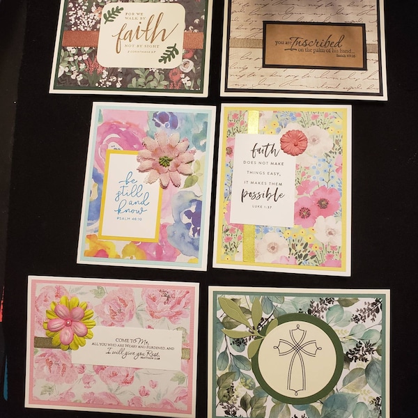 Religious Card Making Kit for Adults, Bible Verse Card Kit DIY ...