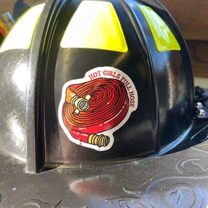 Female Firefighter Sticker, Firefighter Sticker, Fireman Sticker ...