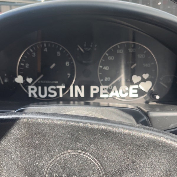 RUST IN PEACE Transparent Decal Window Sticker - Etsy