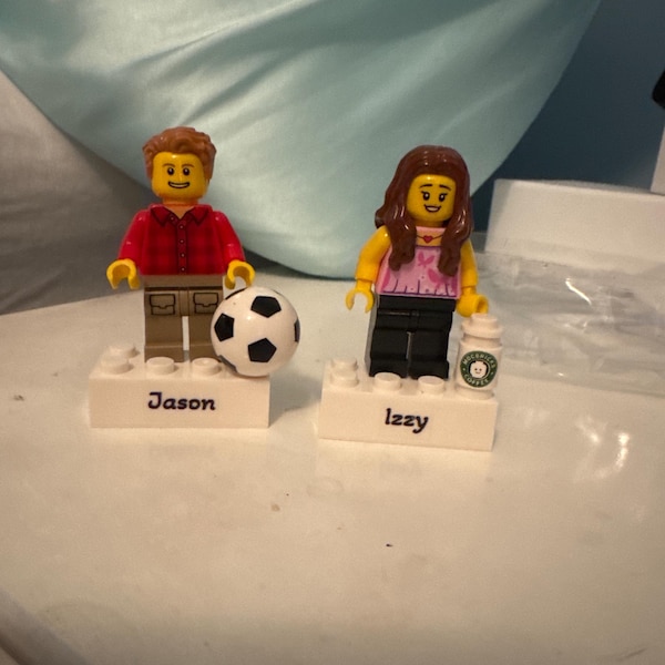 Custom Lego Minifigures Couples Gift, Wedding Lego Figure Art ...