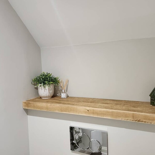 Rustic Window Sills, With Corner Notches Reclaimed Wood Window Ledge ...