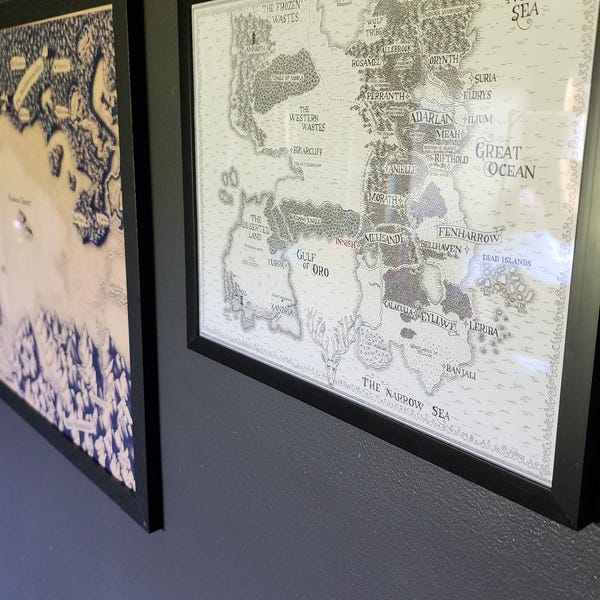 Fourth Wing Map Print | Hand Drawn Art Print - Etsy