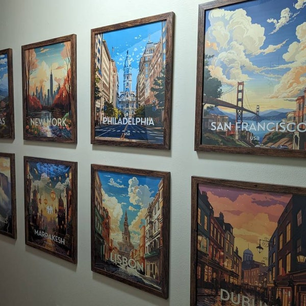 Chicago Travel Poster Digital Download USA Wall Art American Gift - Etsy