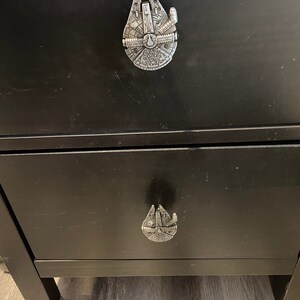 Star Wars Drawer Knob Millennium Falcon in Metal Cabinet | Etsy