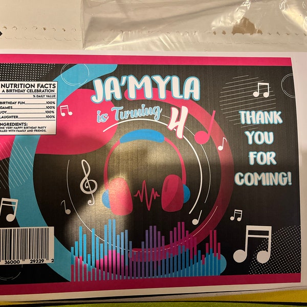 Editable Bundle Party Musical Pack Printable, Musical Favor Bag ...