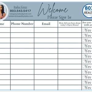 Real Estate Closing Timeline, Contact Information Sheet, Marketing for ...