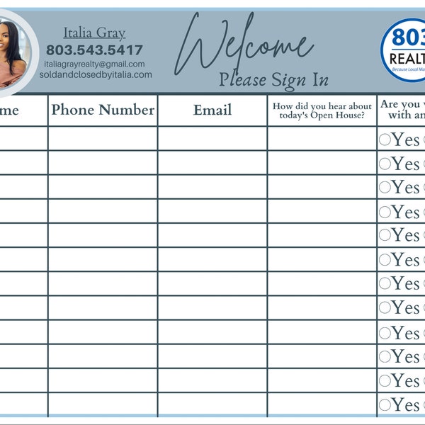 Real Estate Closing Timeline, Contact Information Sheet, Marketing for ...