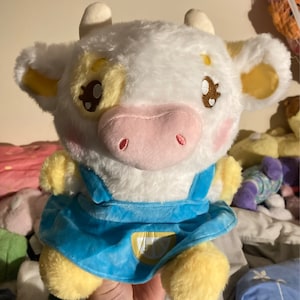Sunshine the Lemon Cow Plush Kawaii Gift for Kids Cottagecore Stuffed ...