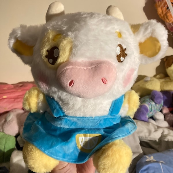 Sunshine the Lemon Cow Plush Kawaii Gift for Kids Cottagecore Stuffed ...