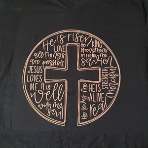 SVG, PNG, DXF, Jpeg, Cross With Words, Circle, Easter, Christian Design ...