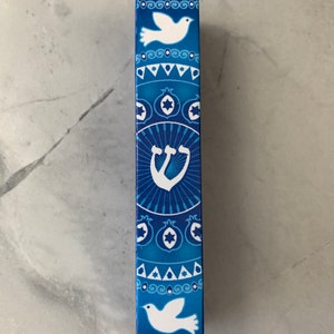 Hebrew /english Jewish Peace Symbol Wood Art Panel - Etsy