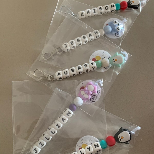 Fox Bag Tag/zip Pull Kids Party Favour Kids Gift Bag Tag Zipper Pull ...