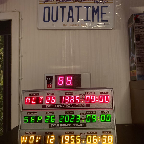 Back to the Future Delorean Speedometer, Movie Prop, BTTF Collectible ...