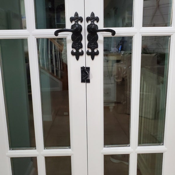 Decorative Cast Iron Victorian Window Sash Lock Latch and Catch Flower ...