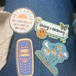 Sticker Pack of Cute Christian Stickers Christian Bible Verse Sticker ...