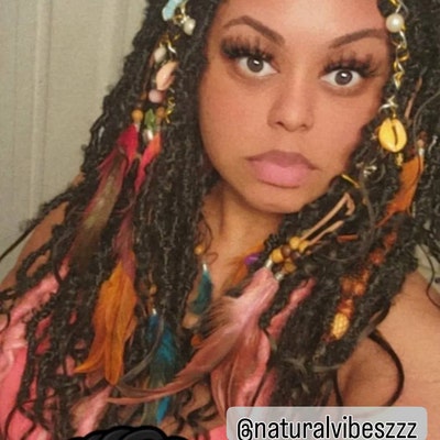 Medium Curly Jade Locs 100% Human Hair - Etsy