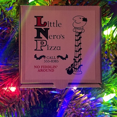 Home Alone Inspired Little Nero's Pizza Box Ornament WITH - Etsy