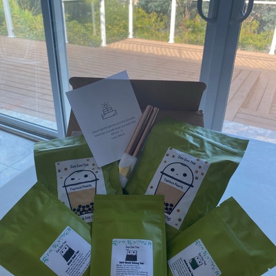 Bubble Tea Kit DIY Taiwanese original Style Make Your Own Boba Tea Kit ...