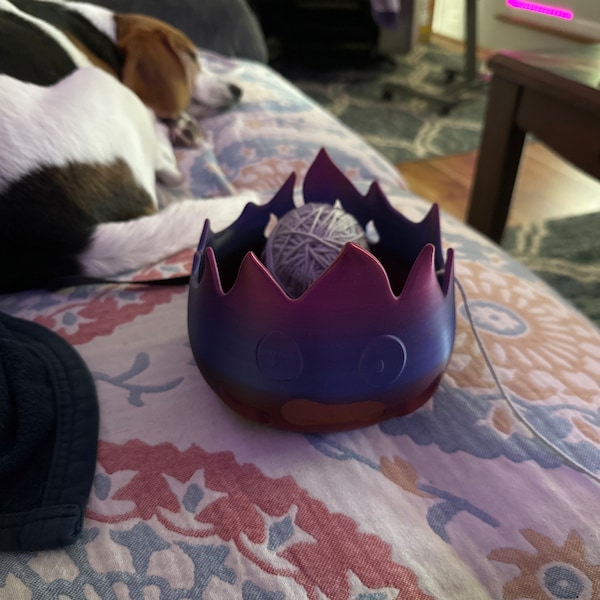 Calcifer Yarn Bowl | 3d Printed | Yarn Accessory - Knitting - Crochet ...