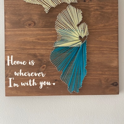 New York String Art/ NYC Map/ New York Sign / New York Gift - Etsy