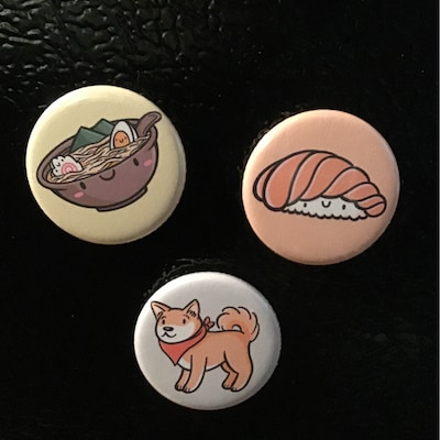 Japan Magnet Pack Japanese Food Salmon Sushi Ramen Magnet Tan Shiba ...