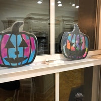 Pumpkins Suncatcher Kit Halloween Craft Class Party Activity Mess Free ...