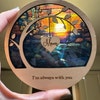 Sun Catcher Sympathy Gift, Poem Card Memorial Suncatcher, Wing Sympathy ...