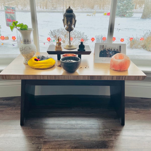 Table Top Altar Beautifully Made Out of Solid Maple and Walnut. 2 Tier ...