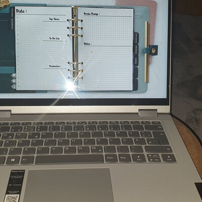 Teal and Gold Paper Notes Sticker Kit / Mini Digital Sticker Kit ...