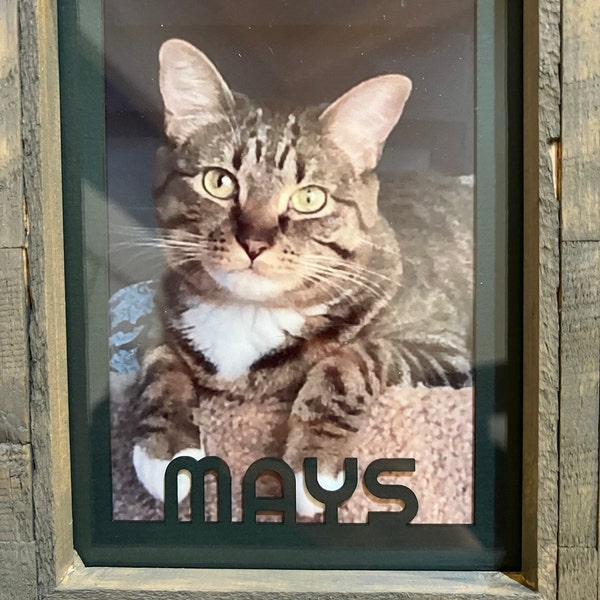 Personalized Laser Cut 5x7" Mat Board Cutout Frame - Etsy