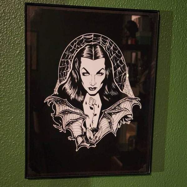 Vampira Art Print! Queen of the Night Fine Art Print and Canvas Ready ...