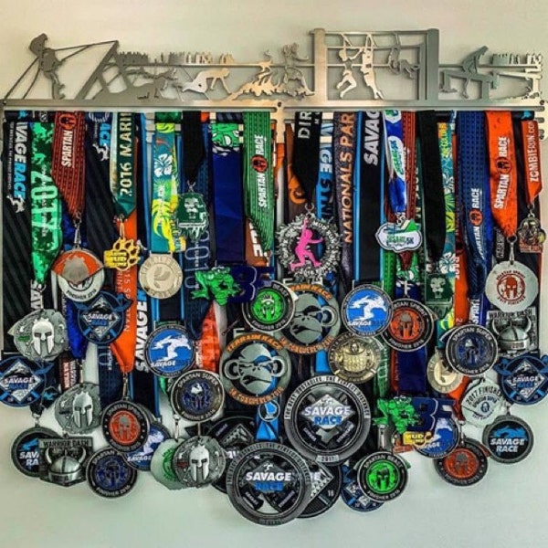 Obstacle Course - Allied Medal Hanger Holder Display Rack - Etsy