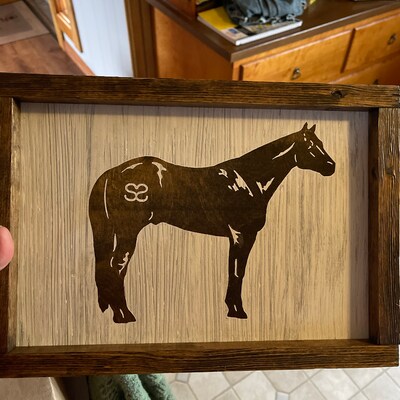 Custom Horse Brand Wall Decor Branded Horse Ranch Decor Ranch Brand ...