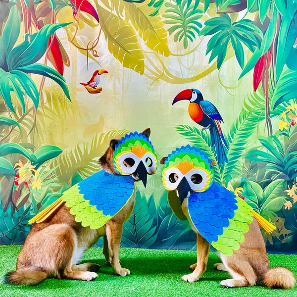 Peacock Mask, Blue Bird Mask, Animal Mask, Party Mask - Etsy