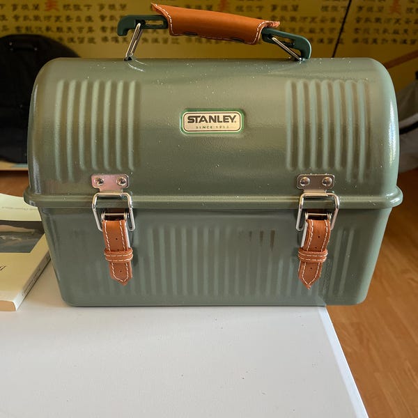 Stanley Lunch Box 10 Qt 9.4 Lt Original Color Green Metal Tray for ...