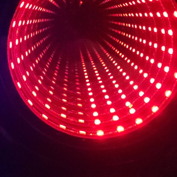 Infinity Mirror Stargate Portal, Infinity Night Light, Endless Mirror, Wooden Desk Lamp ...