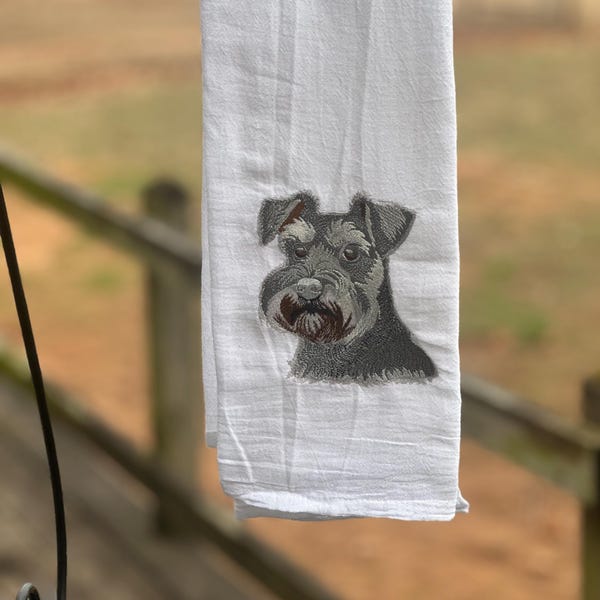 Schnauzer - Machine Embroidery Design - 3 Sizes - Etsy