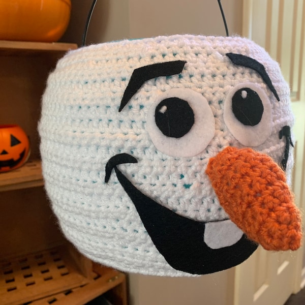 Customizable Crochet Halloween Bucket Cover Pattern - Etsy