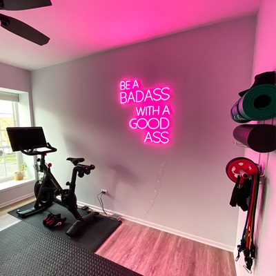 Be A Badass With A Good Ass LED Neon Sign Pink Neon Lightus Seller - Etsy
