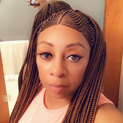 Amy Braids Handmade Braided Fish Bone Cornrow Wig, Different Color ...