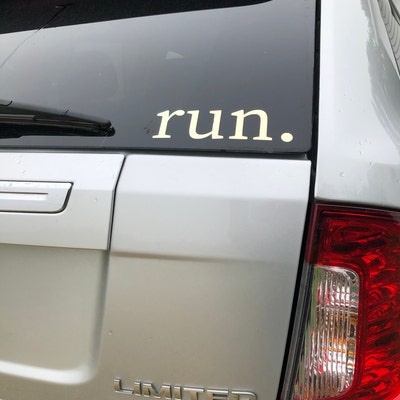 Run Decal, Marathon Decal, Half Marathon Decal, Running Decal, Car ...