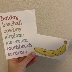 Audiology Spondee Word List With Pictures Sticker, Audiologist ...