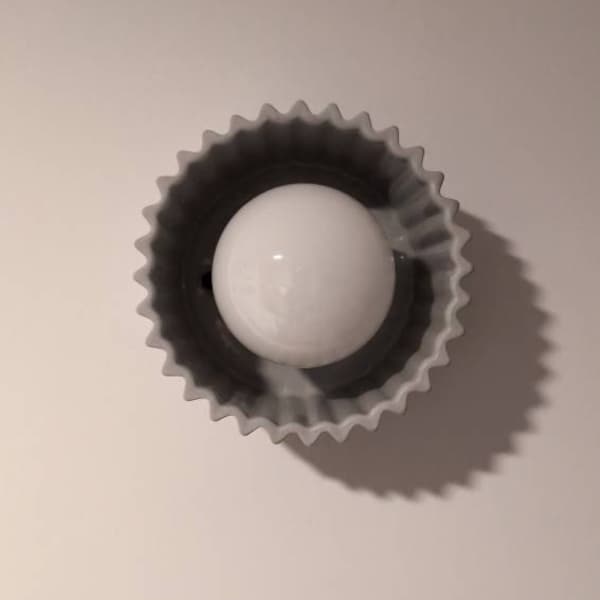 Large Scalloped Montebello Pendant Light Fixture - Bone - Etsy