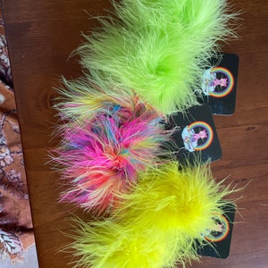 Fluffy Earings Fluff Earrings Marabou Feather Earrings - Etsy
