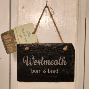 Irish Welcome Slate Sign porch Welcome Sign Irish Hand Made Slate ...