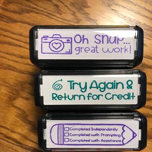 Checklist Stamp, Pencil Stamp, Completed With...self-inking Teacher ...